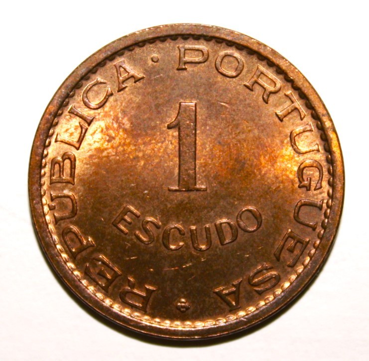 S11 – Timor 1 Escudo 1970 Brilliant Uncirculated Bronze Coin – Portugal ...