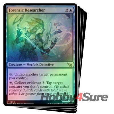 Foil Forensic Researcher X4 M/NM Magic MTG Murders At Karlov Manor | eBay
