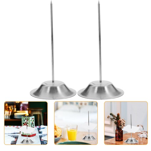2 Pcs Receipt Needle Folder Restaurant Accessory for Menu Summons ...