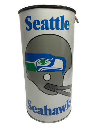Rare Vintage Seattle Seahawks Trash Can NFL Football P&K Products Co ...
