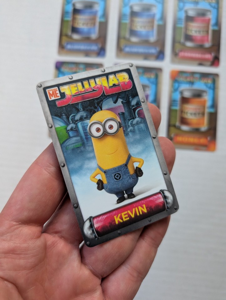 Despicable Me Jelly Lab Card Lot Kevin Minion Ticket Jar Dave & Busters ...