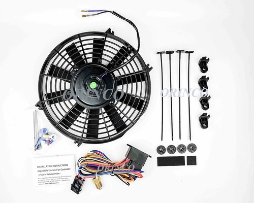 16" Universal Electric Push/Pull Cooling Fan/Thread-in Probe Controller ...