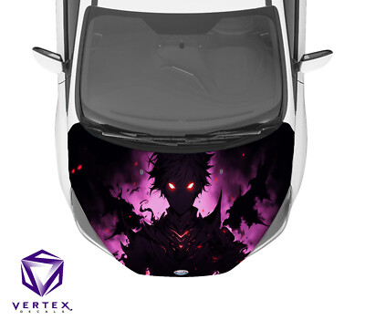 Mob Psycho Anime Hood Wrap Weatherproof Vinyl Decal 50X60 1YR-Warranty ...