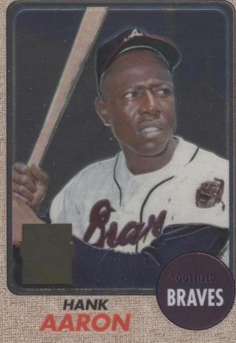 2000 Topps - Hank Aaron Chrome Reprints Hank Aaron #15 1968 Topps for ...