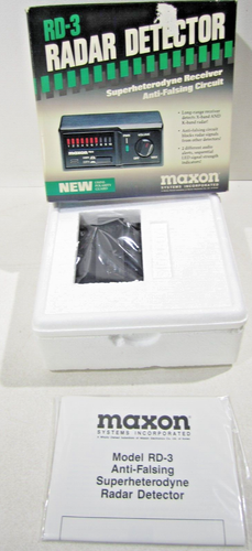 Maxon RD-3 Superheterodyne Radar Detector New Old Stock | eBay