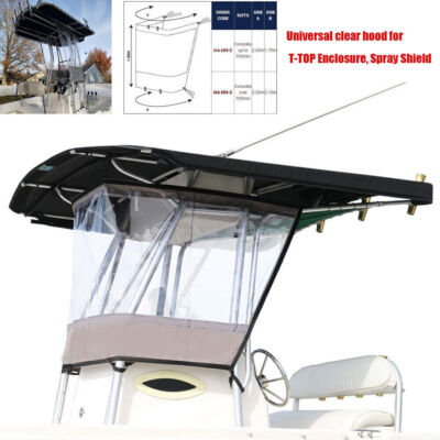 Marine Boat Console T-Top Enclosure Windshield Spray Consoles up to 27. ...