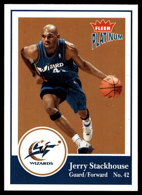 2003-04 Fleer Platinum #104 Jerry Stackhouse Washington Wizards | eBay
