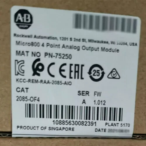 AB 2085-OF4 Series A New Sealed Micro800 4 Point Analog Output Module ...