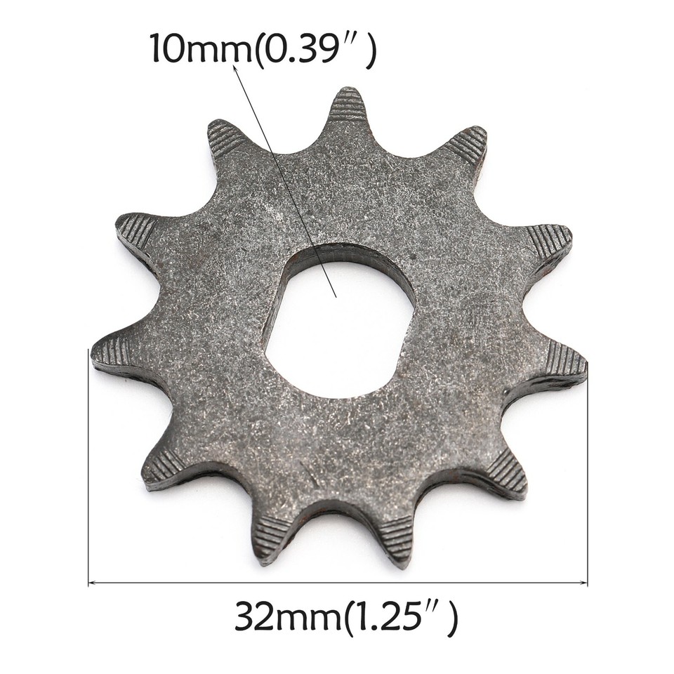 T8F Chain Front Rear Sprocket Kit For 49cc Pocket Bike ATV Quad Scooter ...
