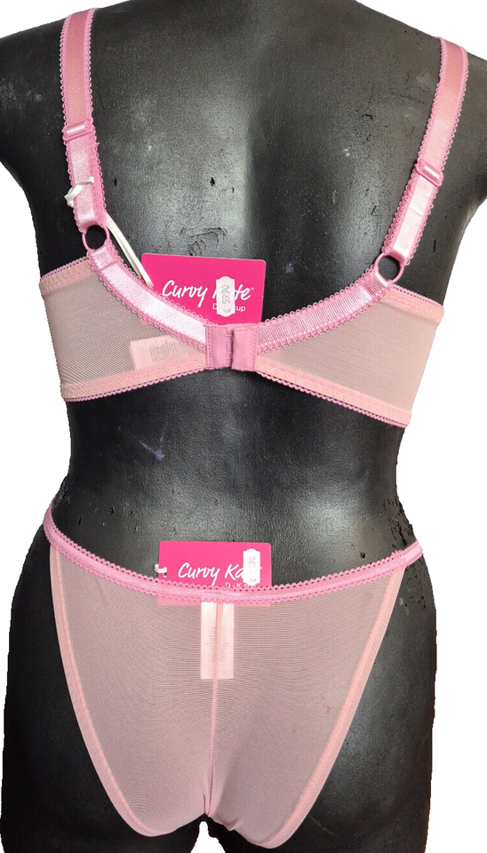 Curvy Kate Strawberry-Crush Mesh Bra Set EU/DE 75K UK 34H + S Brief ...