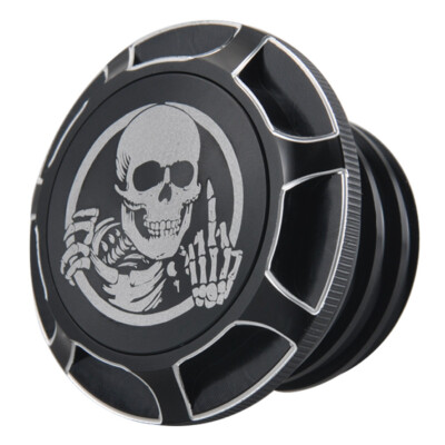 Black Motorcycle Skull Fuel Tank Gas Cap for 1996-2014 Harley Iron 883 ...