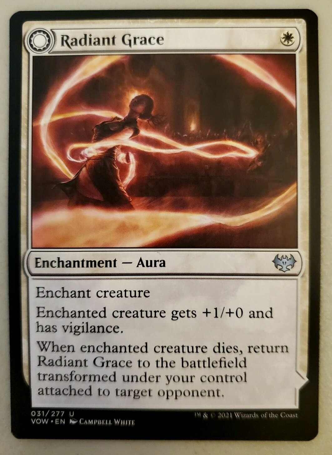1x Radiant Grace Radiant Restraints Crimson Vow MTG Magic the Gathering ...