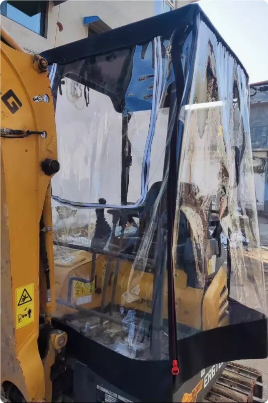 Mini Digger Rain Cover Windproof Warm Awning PVC Cover For JCB 8014 ...
