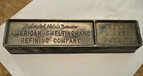 Federated Metals Div. American Smelting And Refining Comp. XXXX Nickel ...