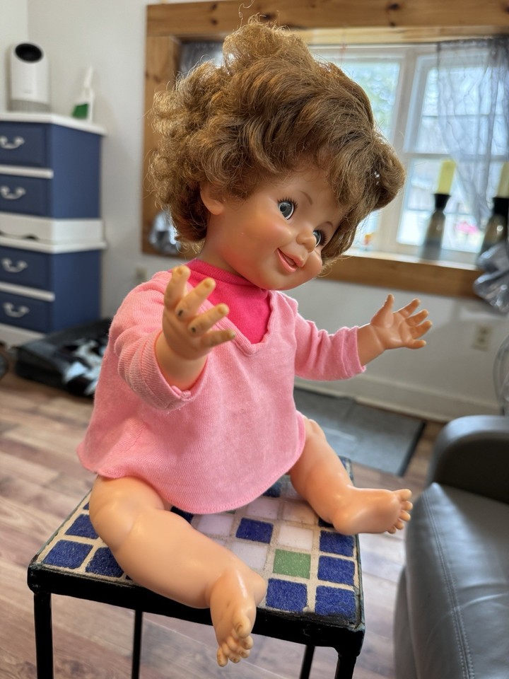 older 1968 adorable GIGGLES DOLL no giggle | eBay