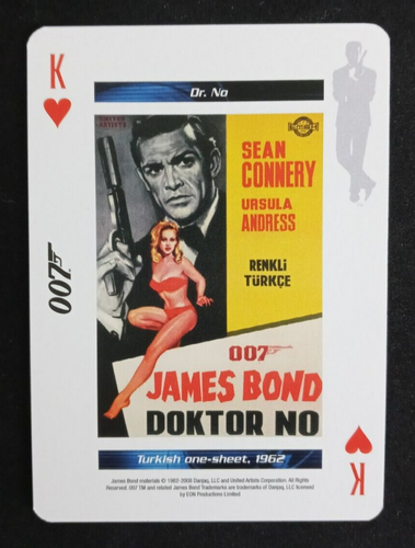 James Bond 007 Movie Poster Playing Card King Hearts | eBay
