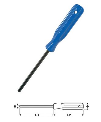 Hexagon Screwdriver with plastic handle HEX 2 mm (EIGHT) | eBay