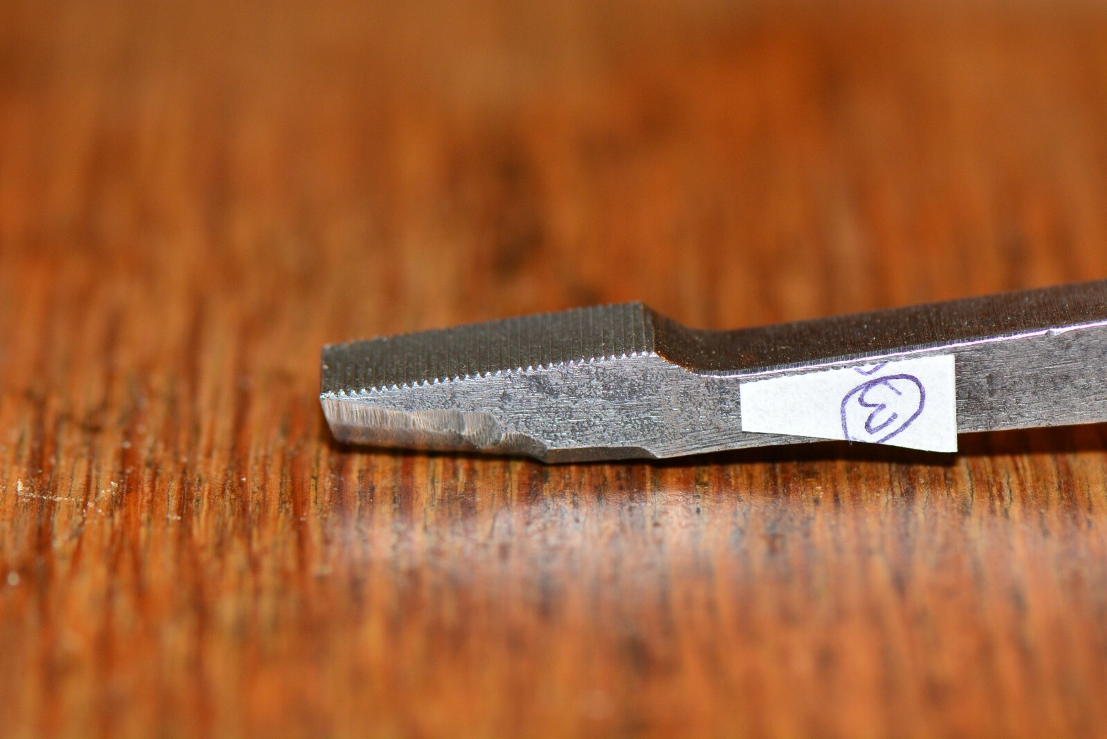 Internal Thread Chaser Wood Handle 23 cm long marked 40 for hardwoods ...