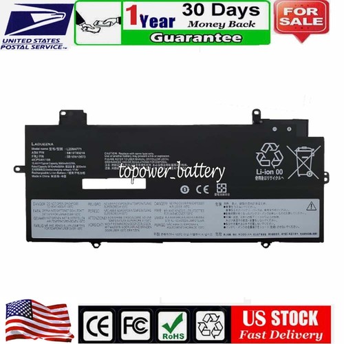 Battery for Lenovo ThinkPad X1 Carbon 9th 10th Gen 2021 2022 Series ...