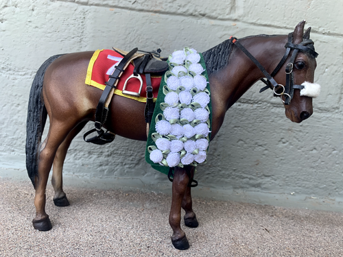 Vintage Breyer Thoroughbred Mare Traditional -WITH RACING TACK (Read ...