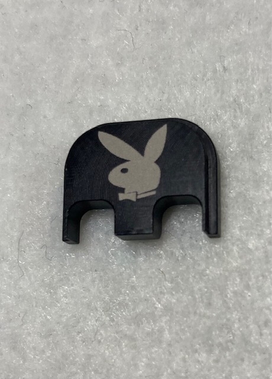 PLAYBOY BUNNY Glock Gen 1-5 Billet Backplate Slide Plate17 19 21 23 22 ...