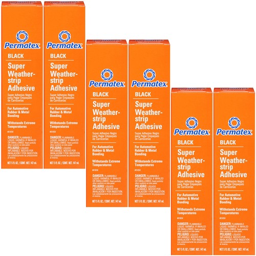Permatex 81850 Super Black Weatherstrip Adhesive Set Fast drying 30oz ...