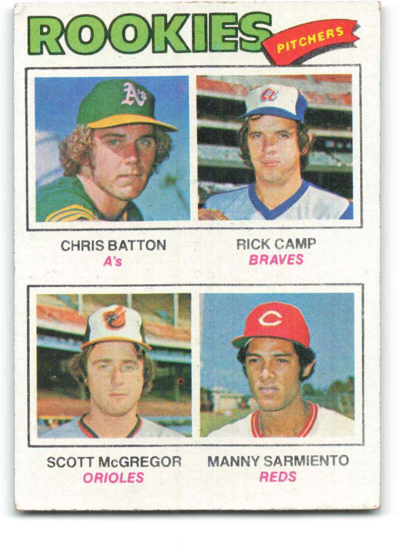 1977 Topps #475 Chris Batton/Rick Camp/Scott McGregor/Manny Sarmiento ...