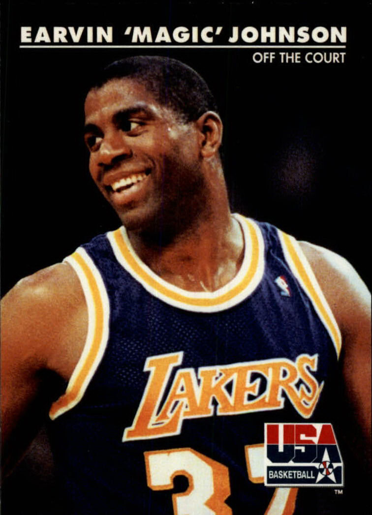 Earvin "Magic" Johnson #32 USA Skybox 1992 Card (Off The Court) | eBay