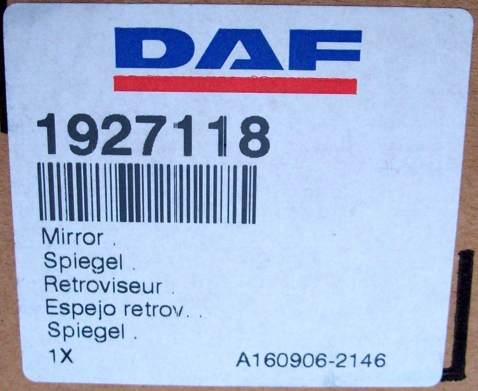 Fits DAF XF Door Mirror Right 1927118 | eBay UK