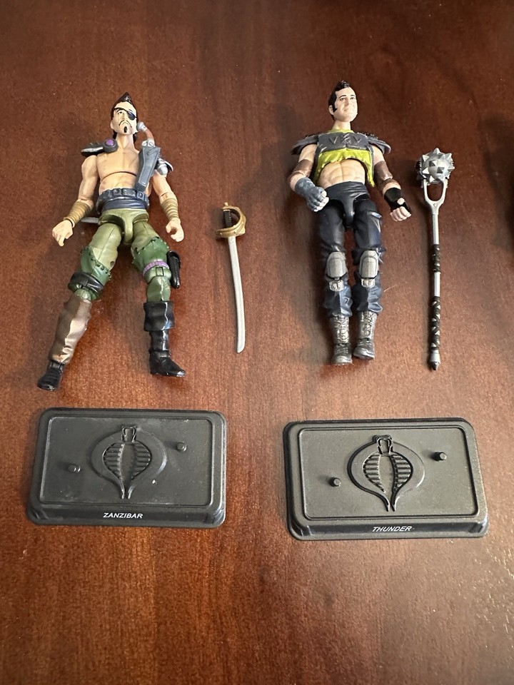 GI Joe Dreadnok Zanzibar, Thunder, Gnawgahyde, Burnout. Cobra BBTS ...