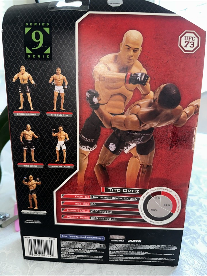 Jakks UFC Collection series 9 Tito Ortiz Huntington Beach Bad Boy UFC ...