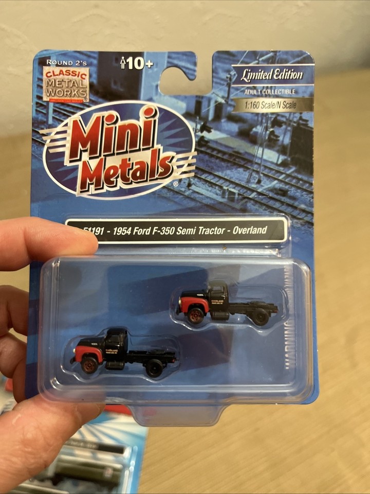 Mini Metals N Scale Model Train Tractor Trailer Truck Lot Of 7 Sets ...