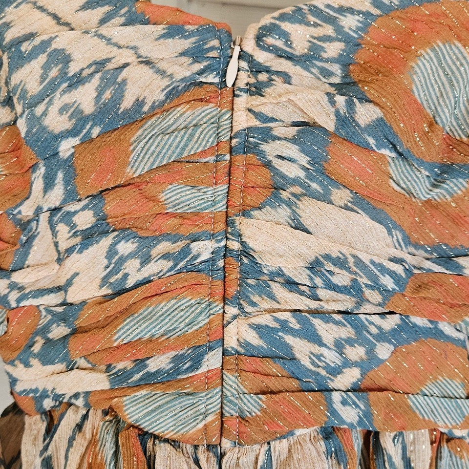 Ulla Johnson Naiya Ruffled Long Sleeve Mini Dress Nimbus Size 0 $595 | eBay