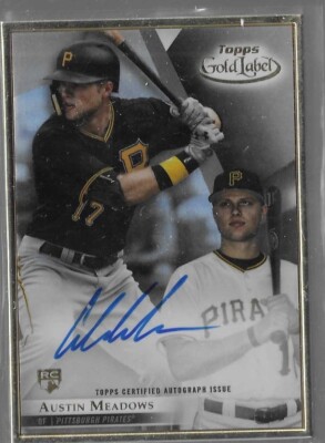 Austin Meadows 2018 Topps Gold Lbel Framed Rookie Autograph Pittsburg ...