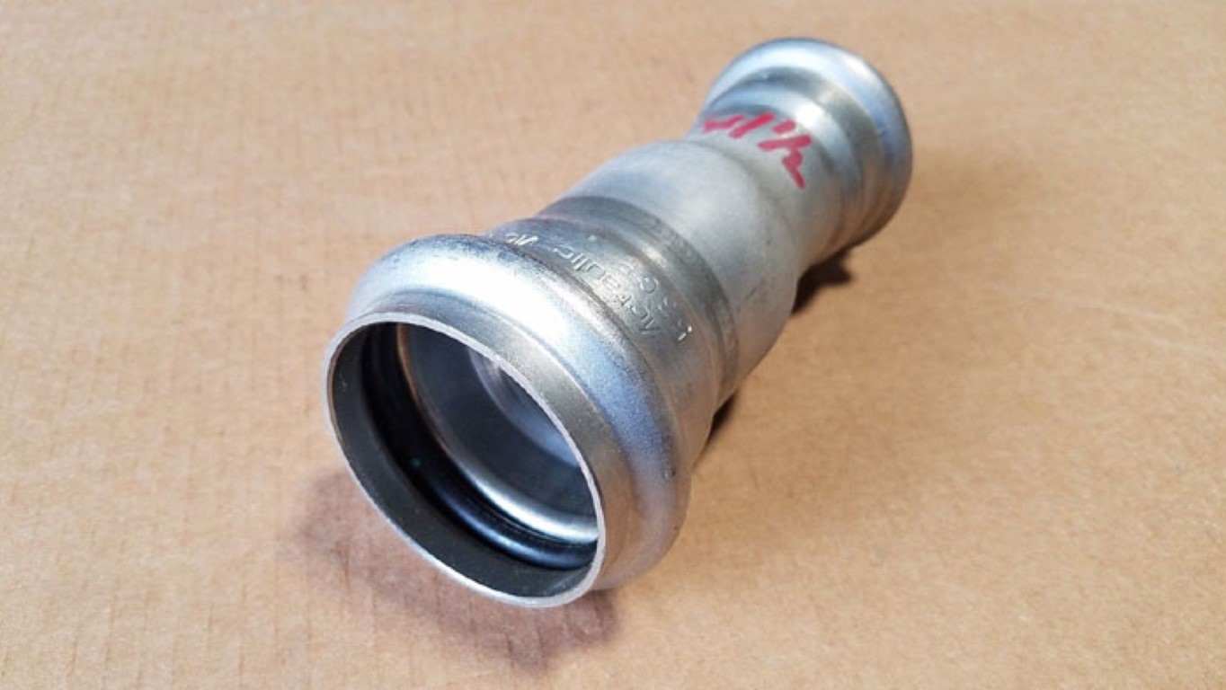 Victaulic Vic-Press 2" x 1-1/2" Concentric Reducer 316 Stainless Steel ...