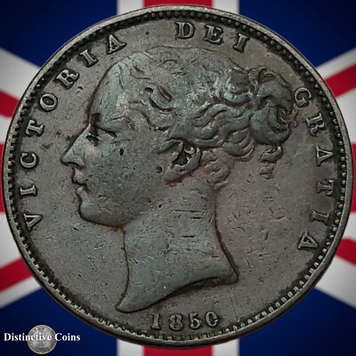 Great Britain 1850/40 Farthing 1/4d GB3436 | eBay