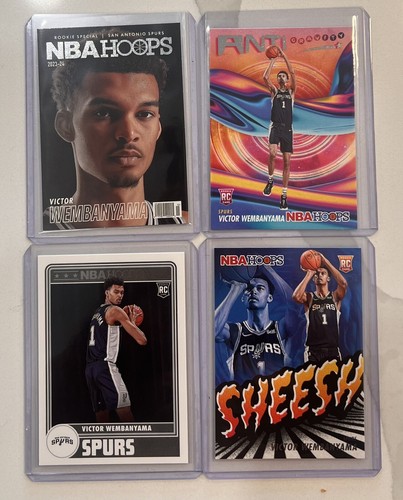 Victor Wembanyama RC Rookie Card Lot 2023-24 Panini NBA Hoops Wemby ...