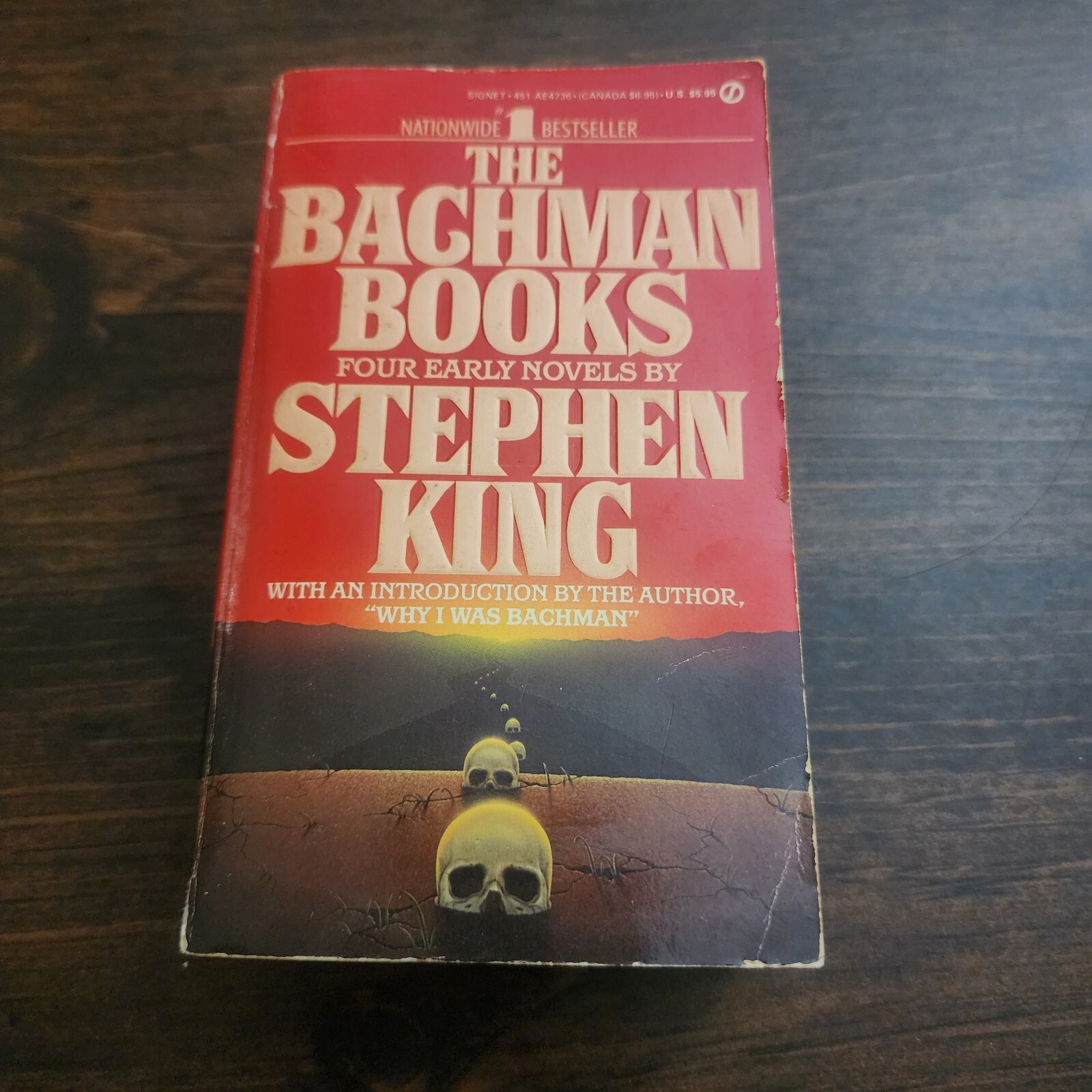 The Bachman Books by Stephen King 1986 Signet PaperBack Novel w/Rage ...