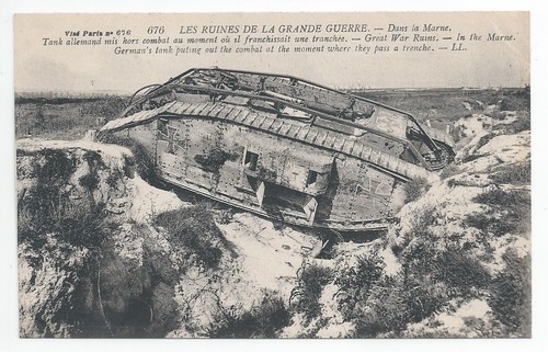 WW1 LOTTE Beutepanzer Captured MARK IV Female Tank PC | eBay