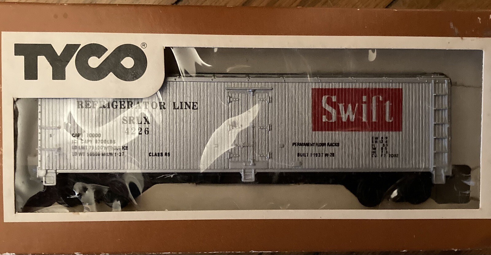 Vintage NIB Tyco Swift Reefer Box Car 40 Foot 329A Refrigerated Ho ...