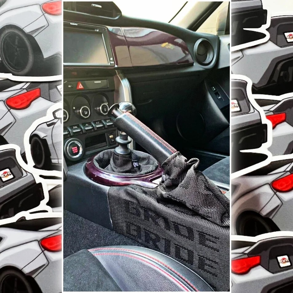 JDM BRIDE shift boot and ebrake boot combo (Subaru BRZ - Scion FR-S ...