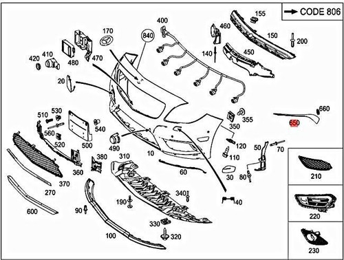 Genuine MERCEDES C117 X117 CLA Coupe C117 Side spoiler 1178851725 | eBay