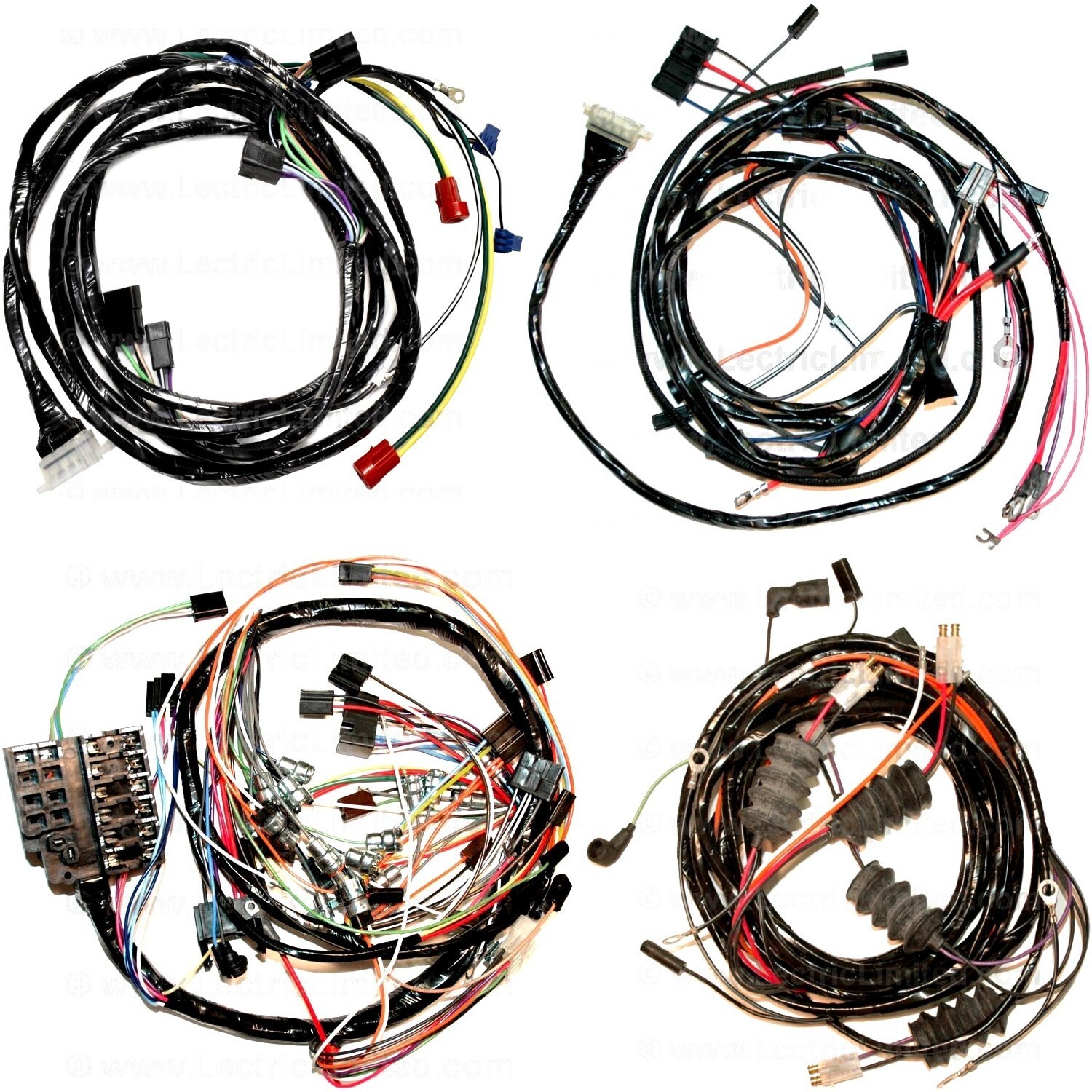 US MADE 1963 Corvette Wiring Harness Set - Dash Engine Forward Lamp ...