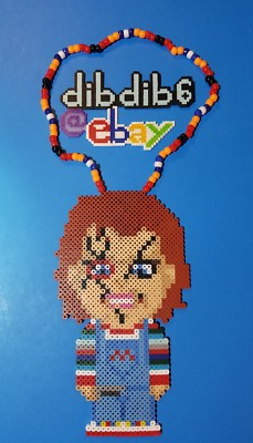 Chucky perler kandi necklace rave EDC PLUR childs play horror halloween ...