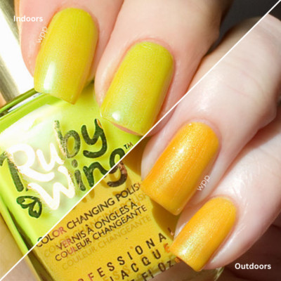 Ruby Wing Electric Firefly Neon Yellow Light Orange Shimmer Changing Nail Polish | eBay Australia