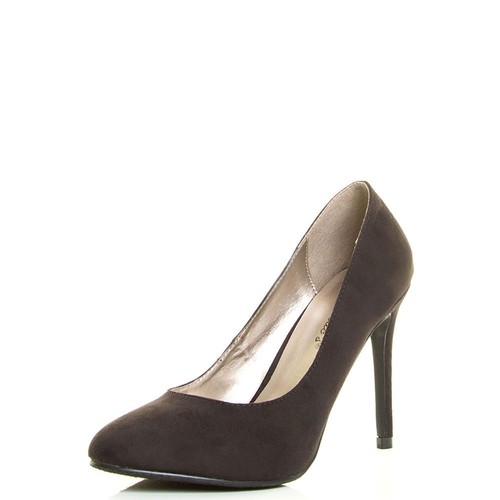 Womens Fashion Almond Closed Toe High Stiletto Heel Classic Pump Shoe ...