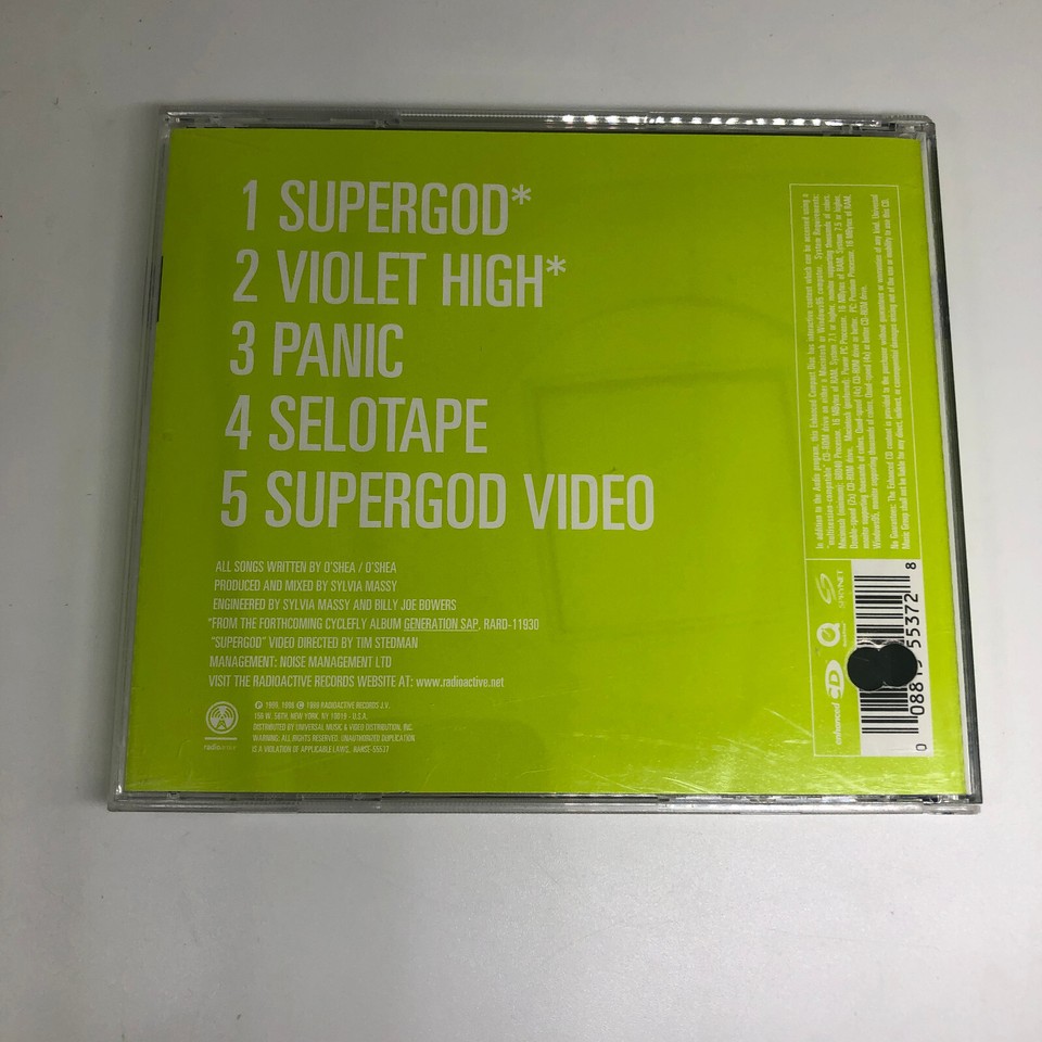 Supergod Iolet High [Single] by Cyclefly (CD, Mar-1999, Radioactive ...