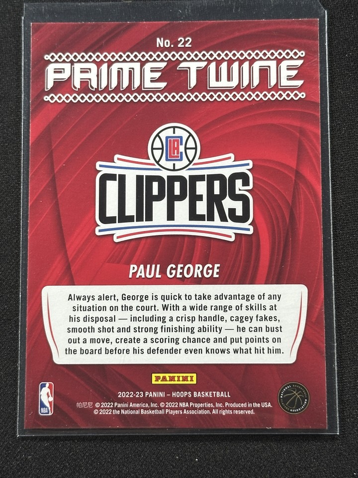 2022-23 NBA Hoops Paul George #22 Prime Twine Los Angeles Clippers | eBay