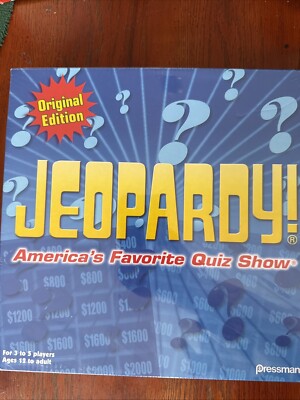 Jeopardy Board Game 2005 Original Edition By Pressman New Sealed | eBay