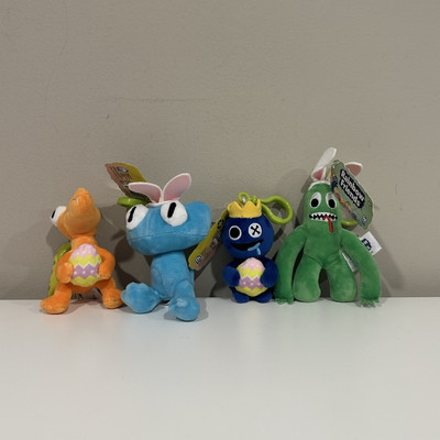 Rainbow Friends Easter Plush Clip Set Of 4 Blue Green Orange NEW 2025 ...